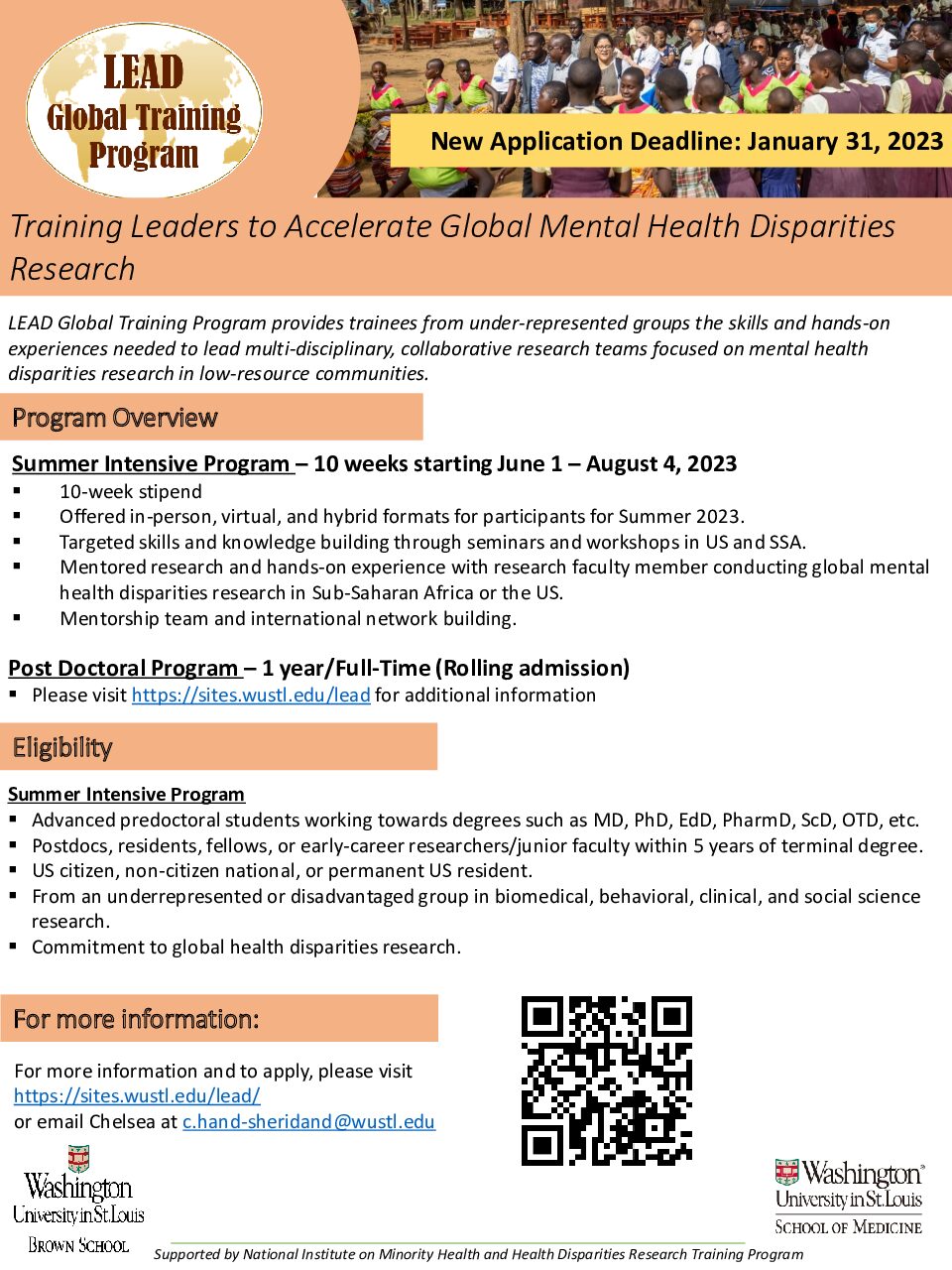 T37 LEAD Summer Training Program Office Of Diversity Programs